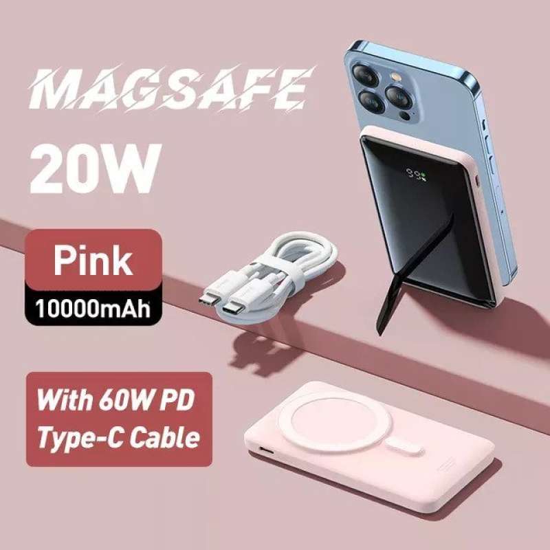 Jual BASEUS WIRELESS STAND POWER BANK MAGNETIC MAGSAFE 20W FAST ...
