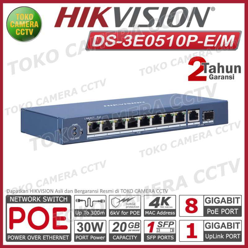 Jual Switch Poe Hikvision 8 Port Di Seller Toko Camera Cctv - Tanah ...