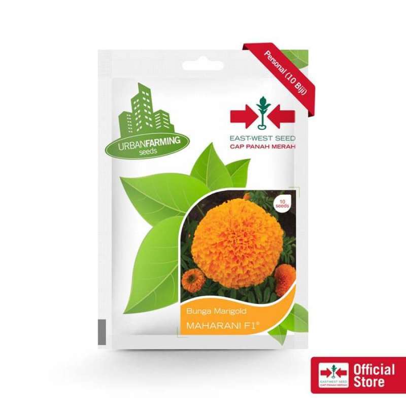 Jual Benih Bunga Marigold Maharani F1 Isi 10 Biji - Cap Panah Merah Di ...