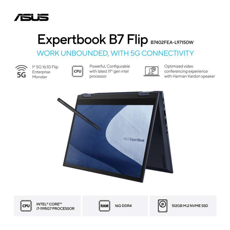 Jual Asus Expertbook B7 Flip B7402fea-l97150w Ci7-1195g7/16gb/512gb ...