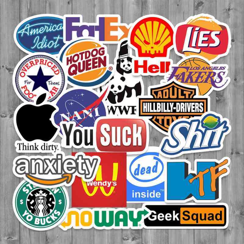 Jual STIKER PACK TUMBLR - LOGO PARODY [20 PCS] di Seller Yeager Art ...