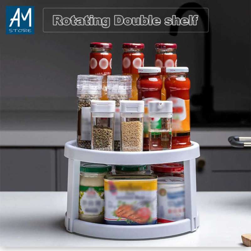 Promo Rak Dapur Tempat Botol Bumbu Kitchen Storage Model Putar Kitstorm ...