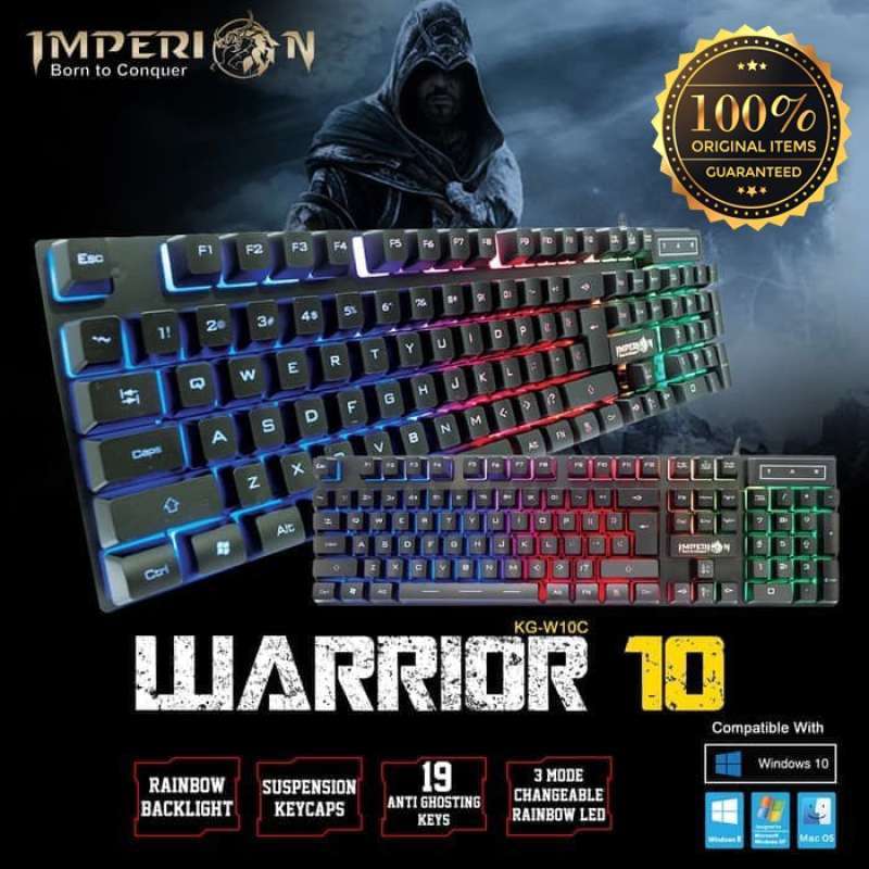Promo Keyboard Gaming Imperion Warrior 10 KG-W10C Resmi Original Diskon ...