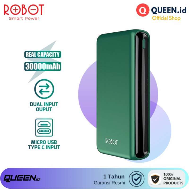 Jual Robot Rt31 Powerbank 30000 Mah Dual Input Output Power Bank ...