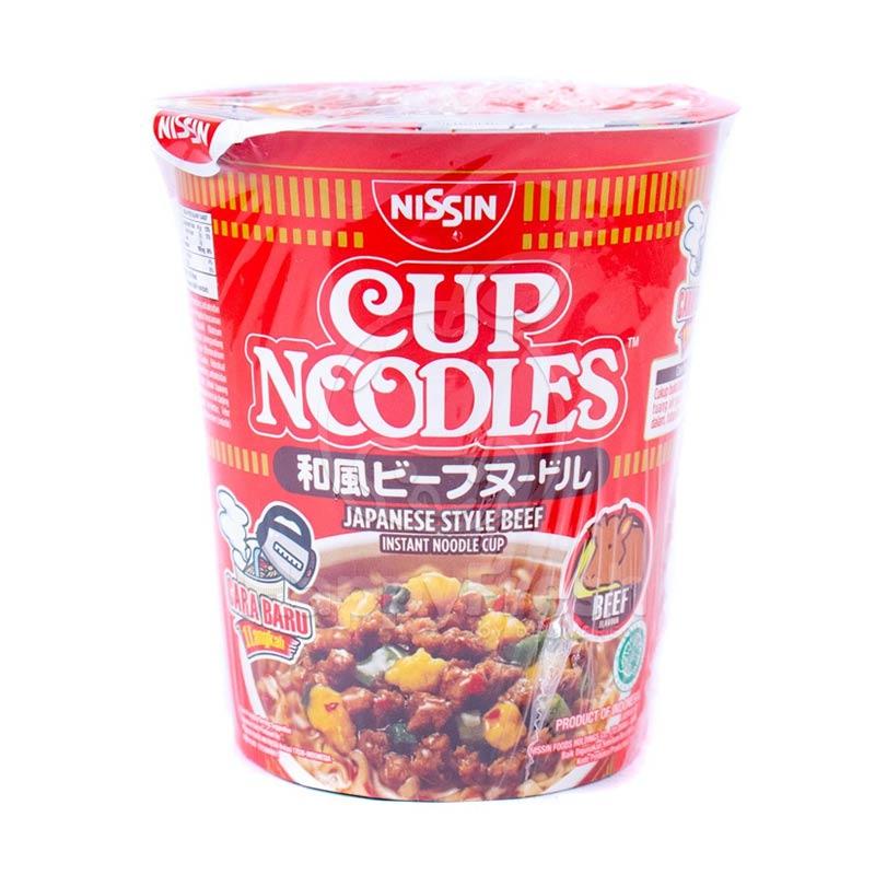 Jual Nissin Cup Noodles Japanese Style Beef [66 gr] di Seller Toko ...