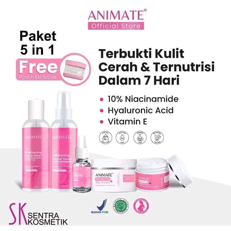 Jual Animate Instant Whitening Series 5in1 Brightening Di Seller ...