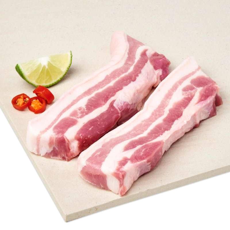 Jual PORKY Sam Gyeop Sal Cut Pork Belly Skin off Slice 1,5cm Daging ...