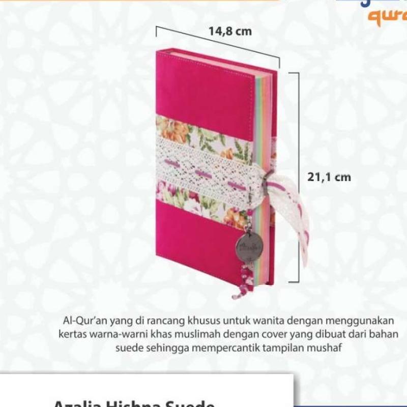 Jual Al Quran Alquran Terjemaha Azalia Hishna Suede A5 Rainbow Syamil ...