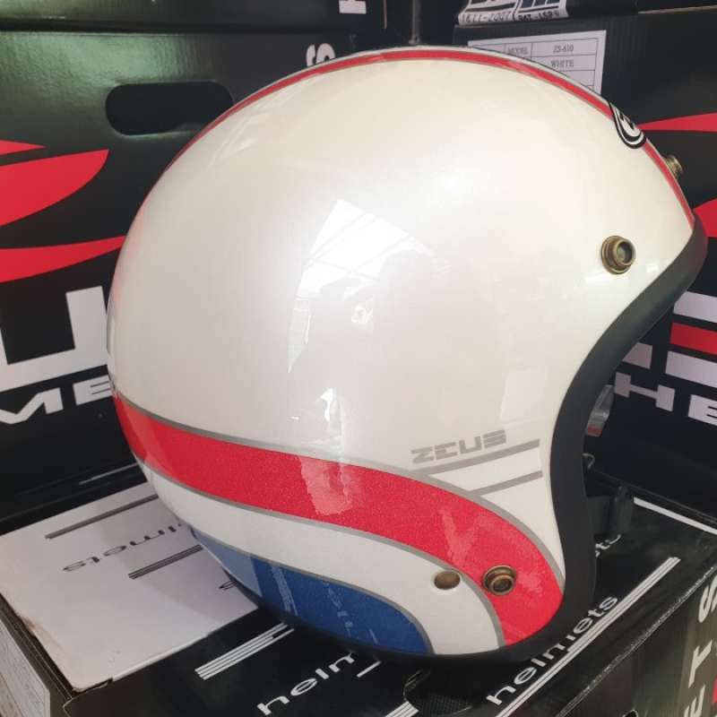 Promo ZEUS Helm ZS 385C SOLID BE YOUR CLASS White Diskon 50% di Seller ...