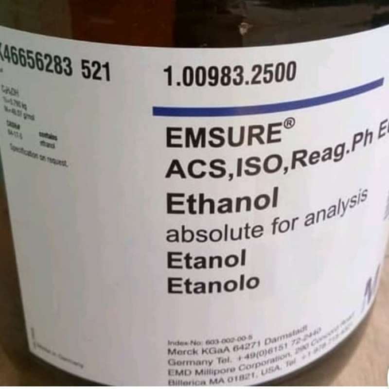 Jual Ethanol Absolute for Analysis Merck 2.5 L di Seller Anes Medika Center - Tugu Selatan, Kota ...