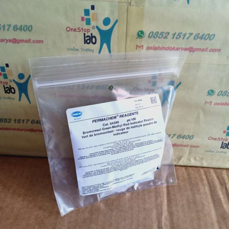 Jual Hach 94399 Bromcresol Green-metyl Red Indicator Powder Pillows Pk ...