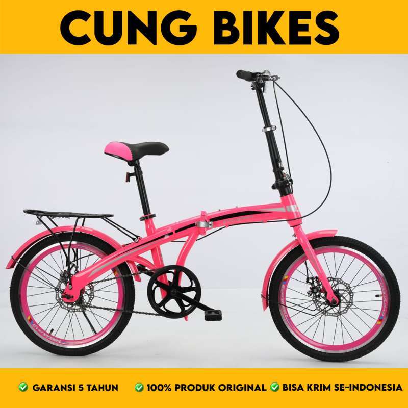 Promo Sepeda Lipat 20 Inch Evergreen Folding Bike Single Dan 7 Speed ...