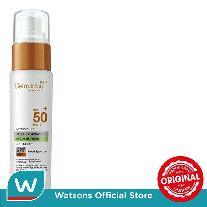 Promo Dermaction Plus Advanced Sun Hybrid Activated Zinc Acne-prone ...