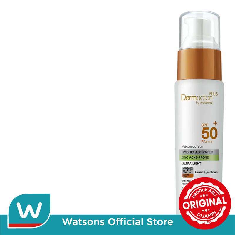 Promo Dermaction Plus Advanced Sun Hybrid Activated Zinc Acne-prone ...