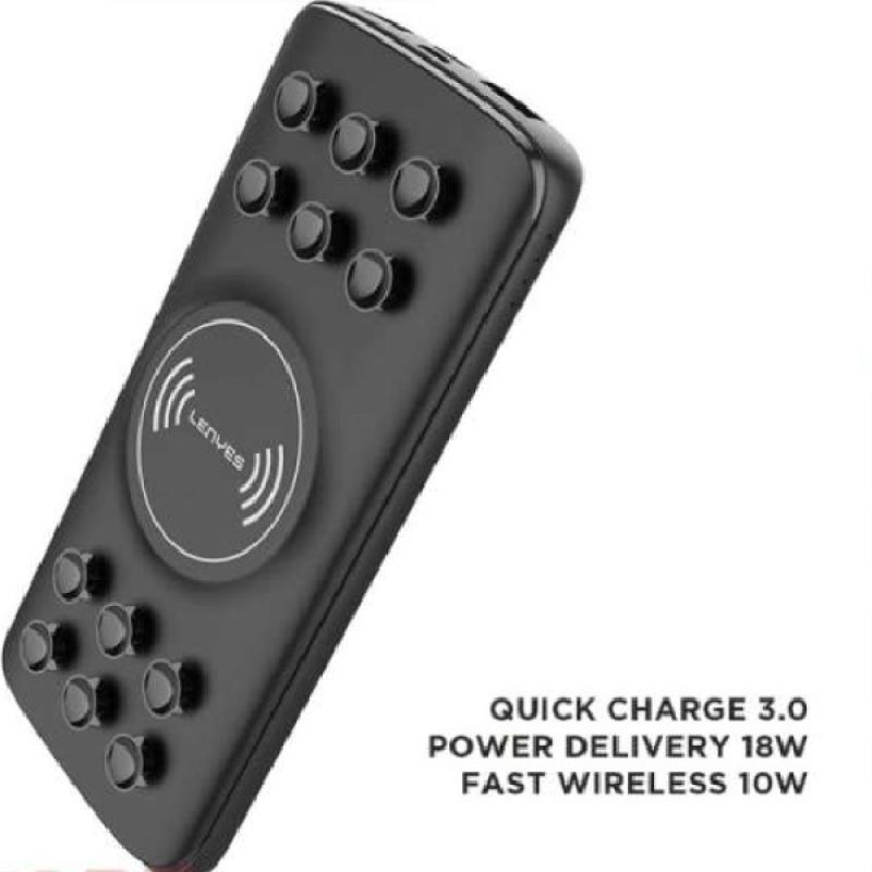 Promo LENYES PW016D 10000mAh WIRELESS POWERBANK FAST CHARGING QC 3.0 ...