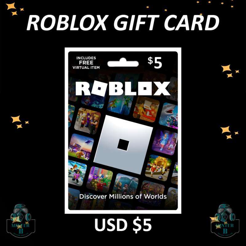 Jual Voucher Roblox Credit / Roblox Gift Card $5 ( Digital Code ) Di ...