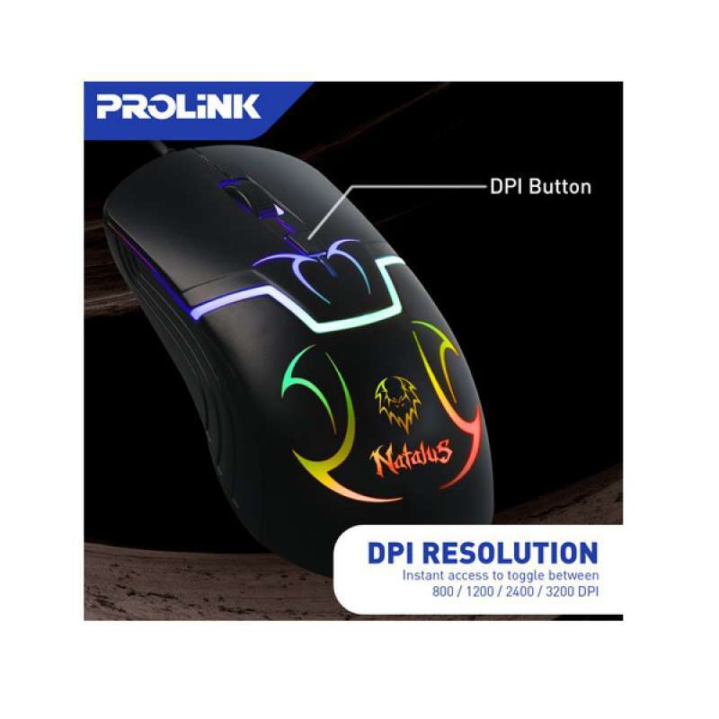 Promo PROLINK Natalus Illuminated Gaming Mouse 4Buttons PMG9006 Diskon ...