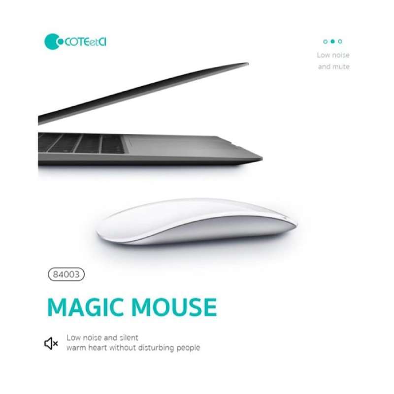 Jual WIRELESS MOUSE SLIM ERGONOMIC TOUCH SCROLL HIGH DPI MIRIP MAGIC ...
