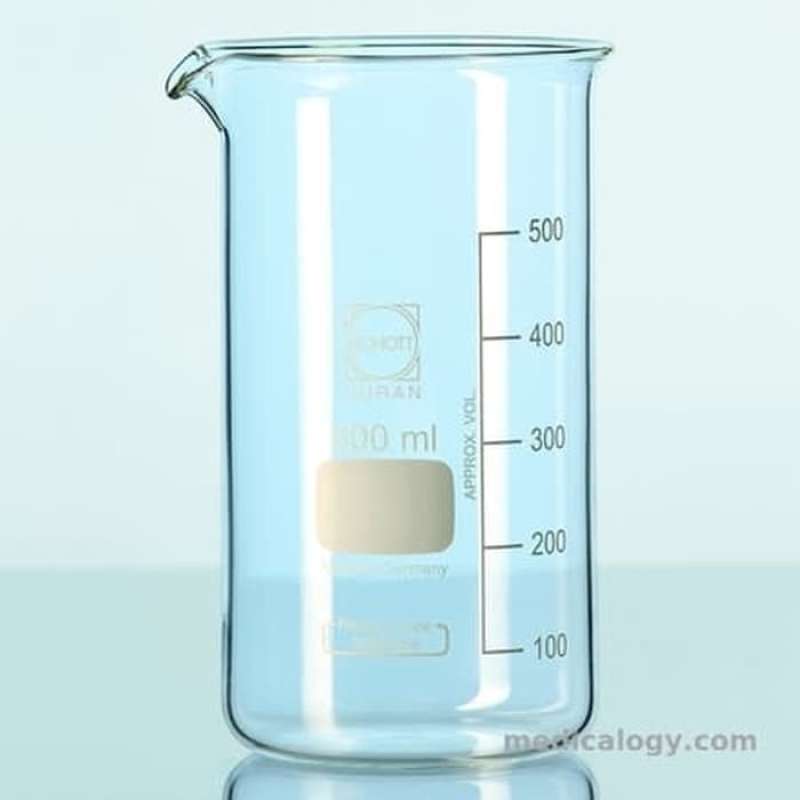 Promo Beaker glass tall form . gelas kimia panjang 1000 ML DURAN Diskon ...