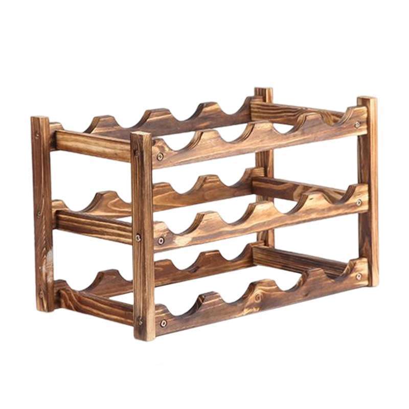 Promo Modern Bottle Rack Freestanding Display Shelf Stand for basement ...