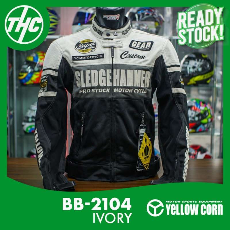 Jual Yellow Corn Mesh Jaket Motor Bb-2104 Ivory New Collection Jacket ...