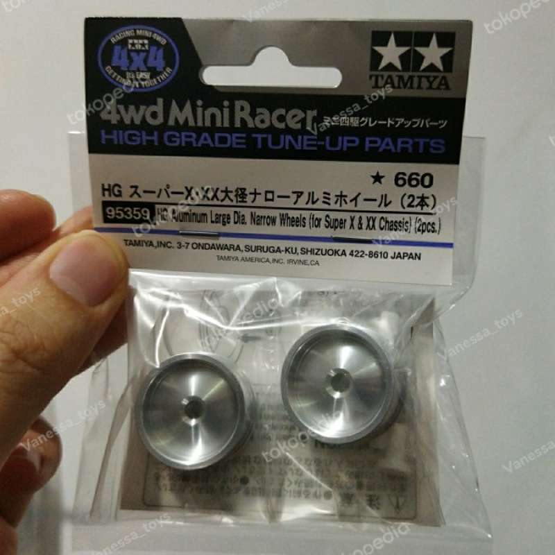 Promo Tamiya 95359 HG Aluminum Large Dia. Narrow Wheels Super X & XX ...