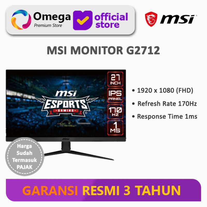 Jual Monitor MSI OPTIX G2712 27 IPS FHD 170Hz 1ms di Seller Omega Premium Official Store - Jl ...