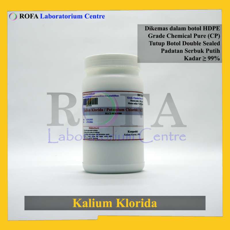 Jual Kalium Klorida / Potasium Chloride / Kcl Cp 500 Gram Di Seller ...