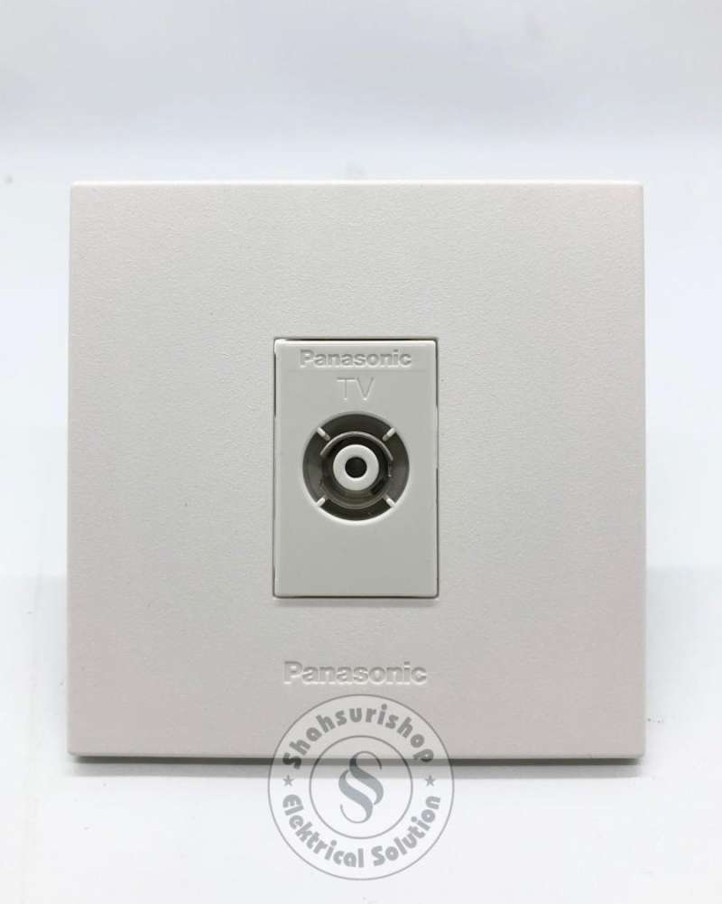 Jual STOP KONTAK OUTLET TV PANASONIC + FRAME PUTIH WESJ78019 + WEJ2501 ...