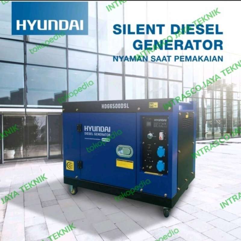 Jual Mesin Generator Genset Diesel HYUNDAY HDG 6500DSL di Seller Intrasco jaya teknik 2 - Kota ...