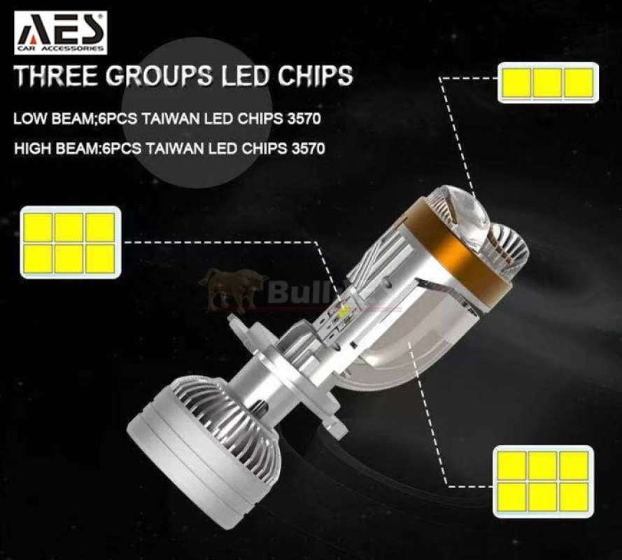 Promo Biled Aes H4 Hyperboloid Ultimate H4 Hi Loo Beam Laser Diskon 9% ...