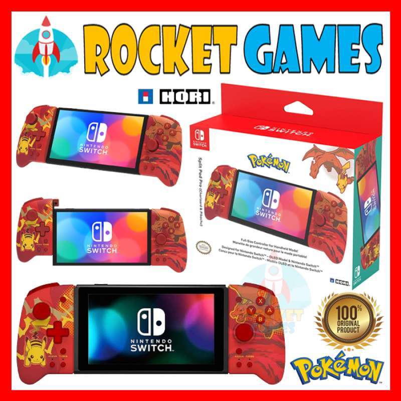 Jual HORI ORI Nintendo Switch Split Pad Pro Controller Pikachu ...