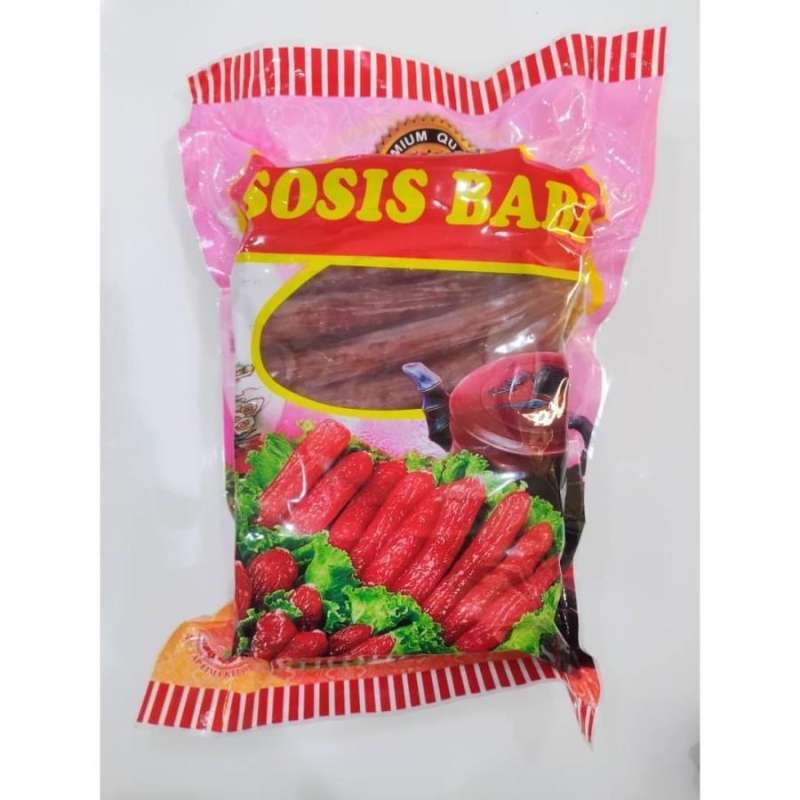 Jual sosis babi malaysia cap lima kelelawar 500gr lapchiong lapchong ...