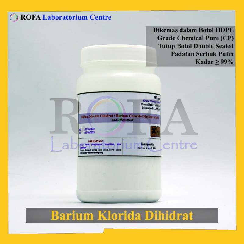 Jual Barium Klorida Dihidrat / Barium Chloride Dihydrate / Bacl2.2h2o ...