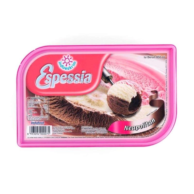Jual Indoeskrim Espessia Neapolitan Es Krim [850 mL] di Seller Ramayana ...