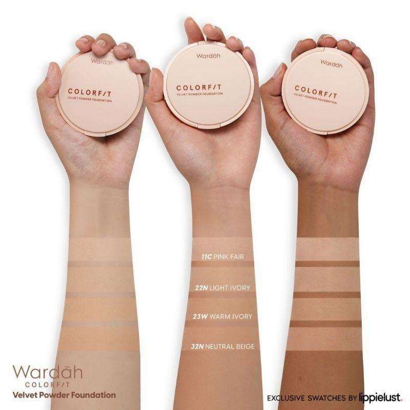 Jual Wardah Colorfit Velvet Powder Foundation Di Seller Toko Dewa Dewi ...