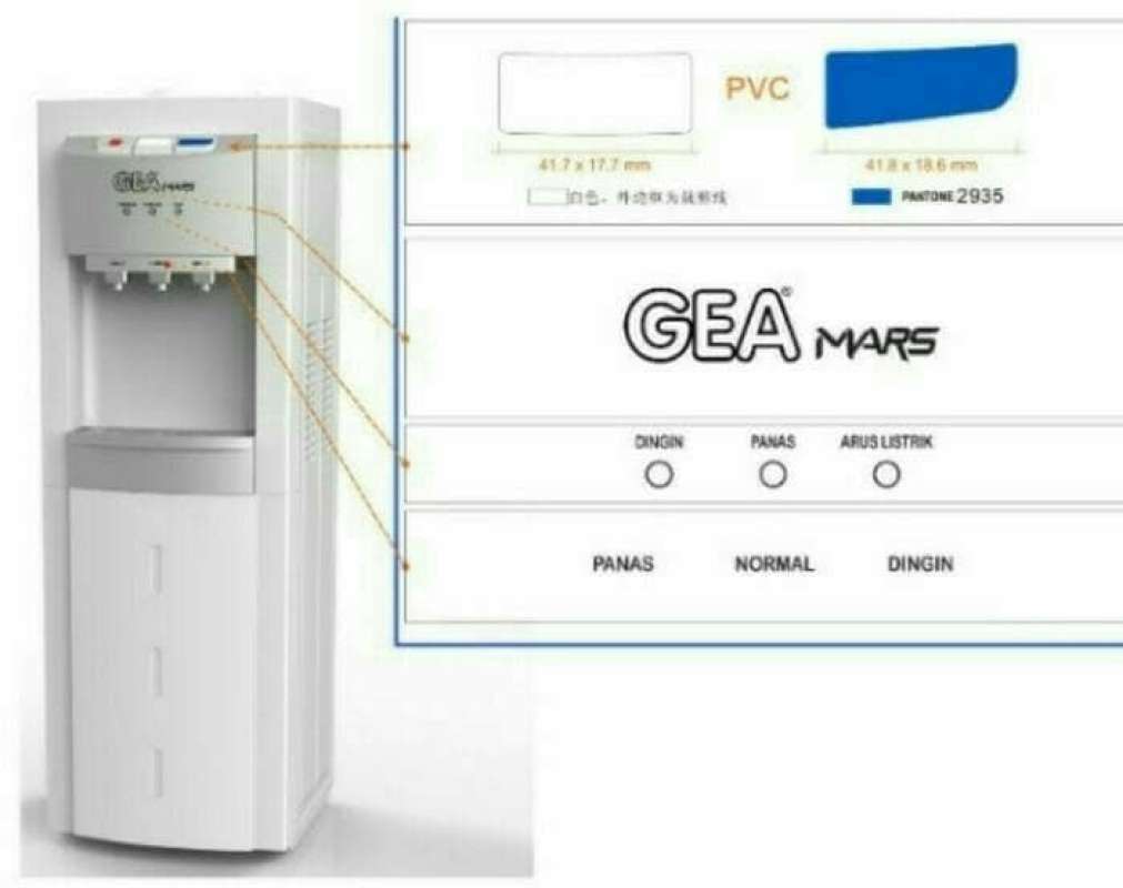 Jual Gea Dispenser Minuman Tipe Mars Galon Atas --- Garansi Resmi di ...