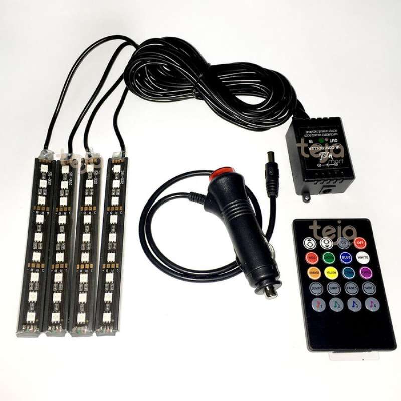 Jual Lampu Led Rgb Kolong Kabin Atau Dashboard Dengan Remote & Sensor ...