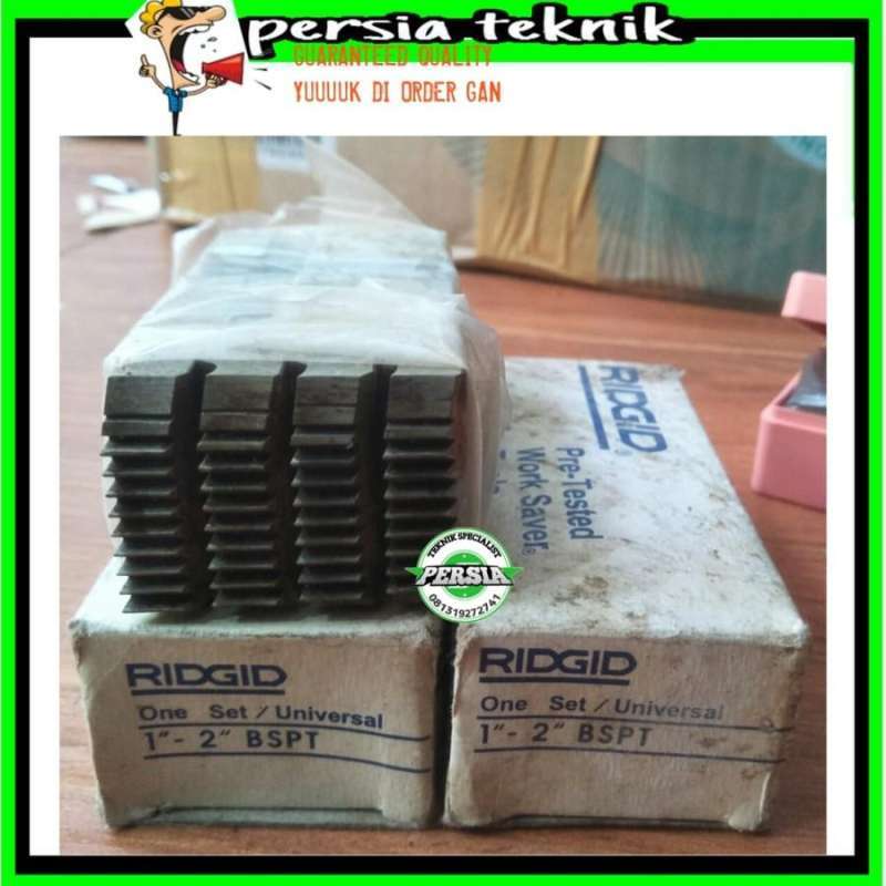 Jual Mata Senai Ridgid Set Universal 1-2 Bspt Drat Pipa Di Seller ...