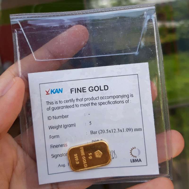 Jual Logam Mulia Emas Antam Retro Klasik 5 Gram / Lm Antam Retro / Emas ...