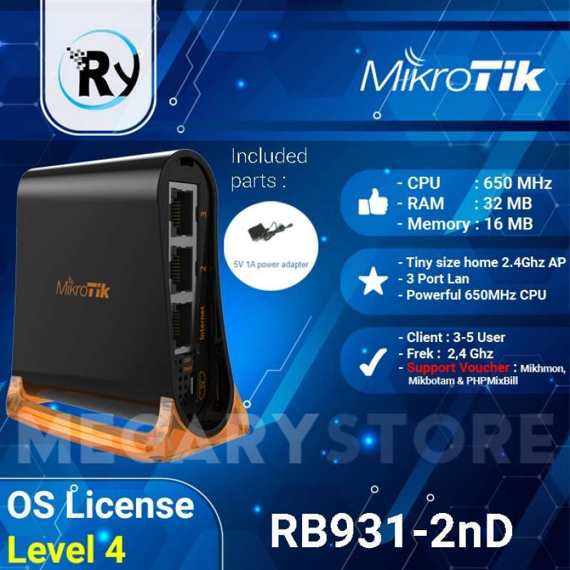 Jual Mikrotik RB931-2nD hAP-Mini Router Wireless di Seller Sinar Terang ...