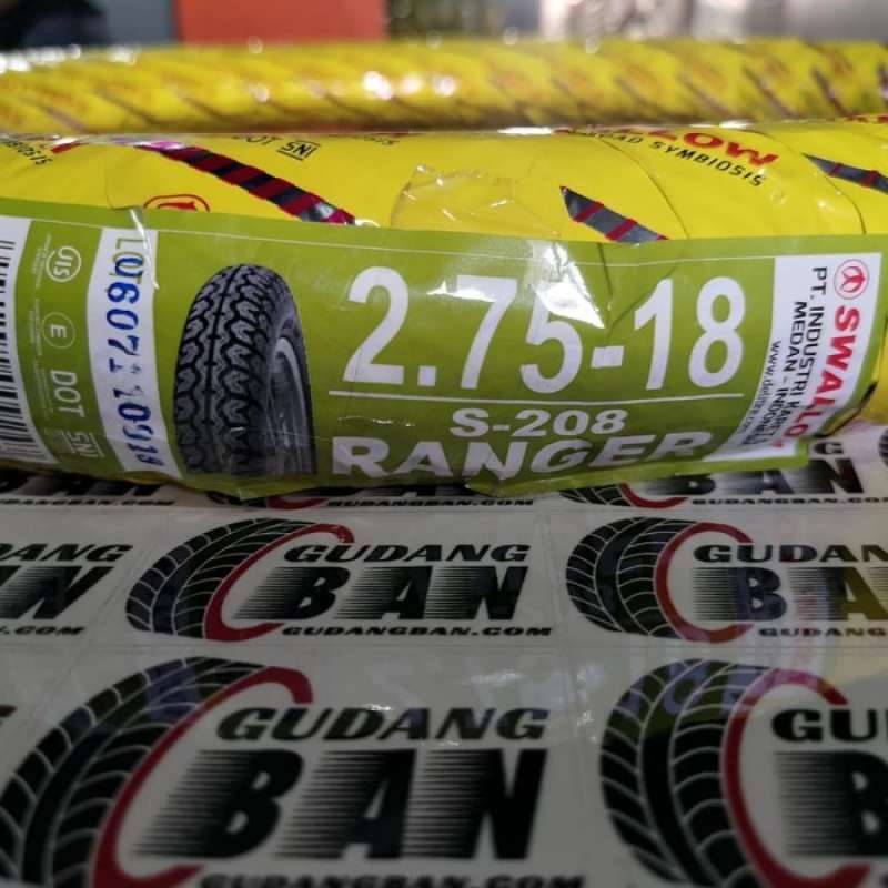 Jual Ban Luar Motor Ukuran 275-18 Swallow Tipe S- 208 Ranger Jap Style ...