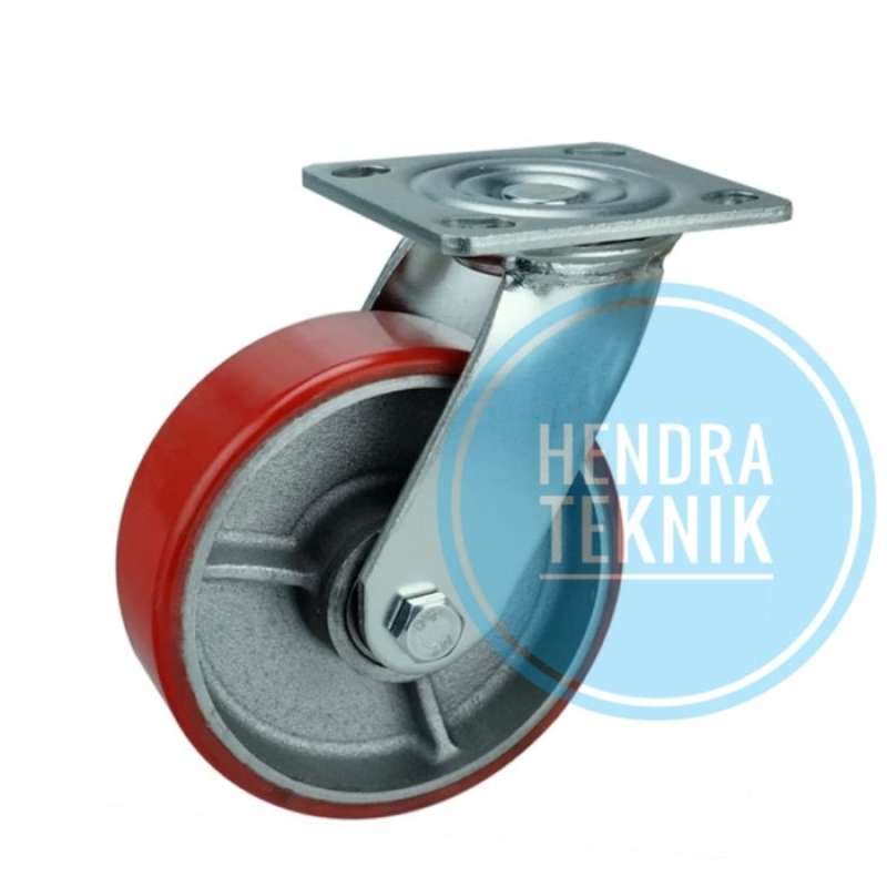 Promo Roda Pu Hidup 8 Heavy Duty Roda Karet Besi 200mm Roda Gerobak ...
