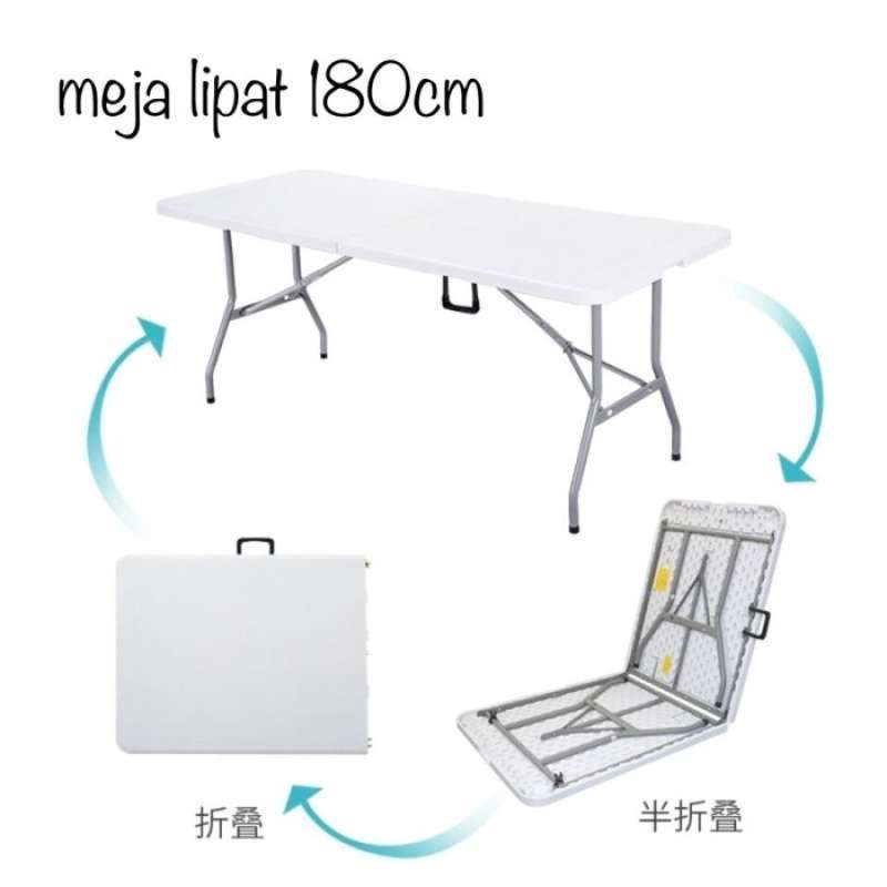 Jual MURAH MEJA LIPAT KOPER HPL ALUMINIUM-MEJA LIPAT PORTABLE - KAKI ...