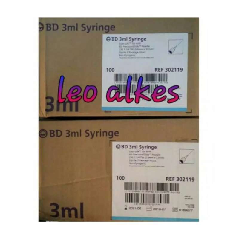 Promo Disposable Syringe 3 Cc Bd / Syringe 3 Ml Bd / Syringe Diskon 33% ...