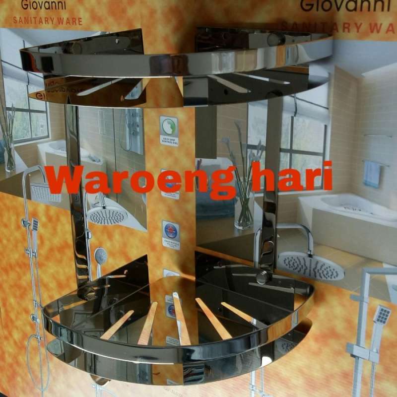 Jual RAK SABUN STAINLESS KAMAR MANDI/TEMPAT SABUN SUDUT 2 SUSUN di ...