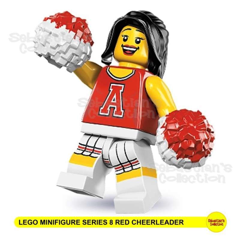 Promo Lego Minifigure Series 8 Red Cheerleader Diskon 29% di Seller ...
