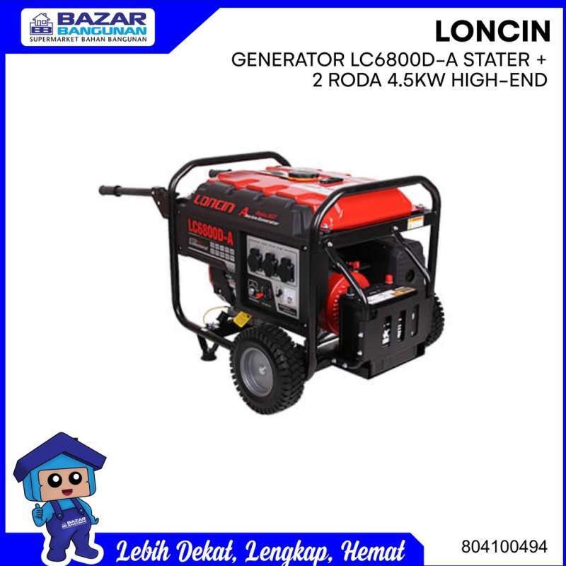 Jual Loncin - Mesin Genset Generator Listrik Lc 6800 Da Lc6800Da 4500 ...