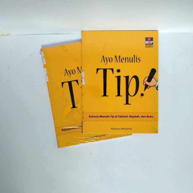 Jual Ayo Menulis Tip Rahasia Menulis Tip Di Tabloid Majalah Buku Aloysius Heriyanto Di Seller ...