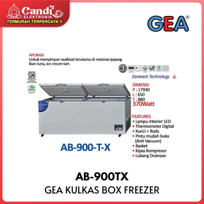Jual Gea Kulkas Box Freezer 865 Liter Ab-900tx Di Seller Candi ...